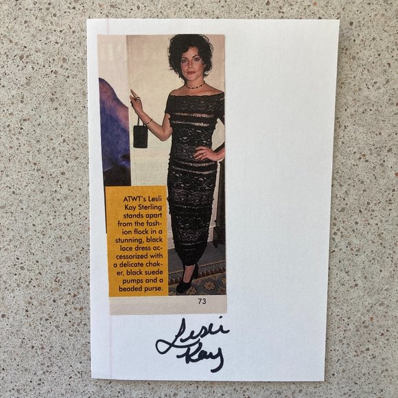 Autograph | Other | Lesli Kay Signed Index Card 4x6 Molly Conlan On As ...